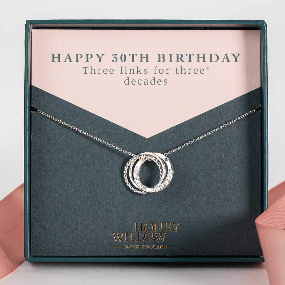 30th Birthday Jewellery – Honey Willow - handmade jewellery
