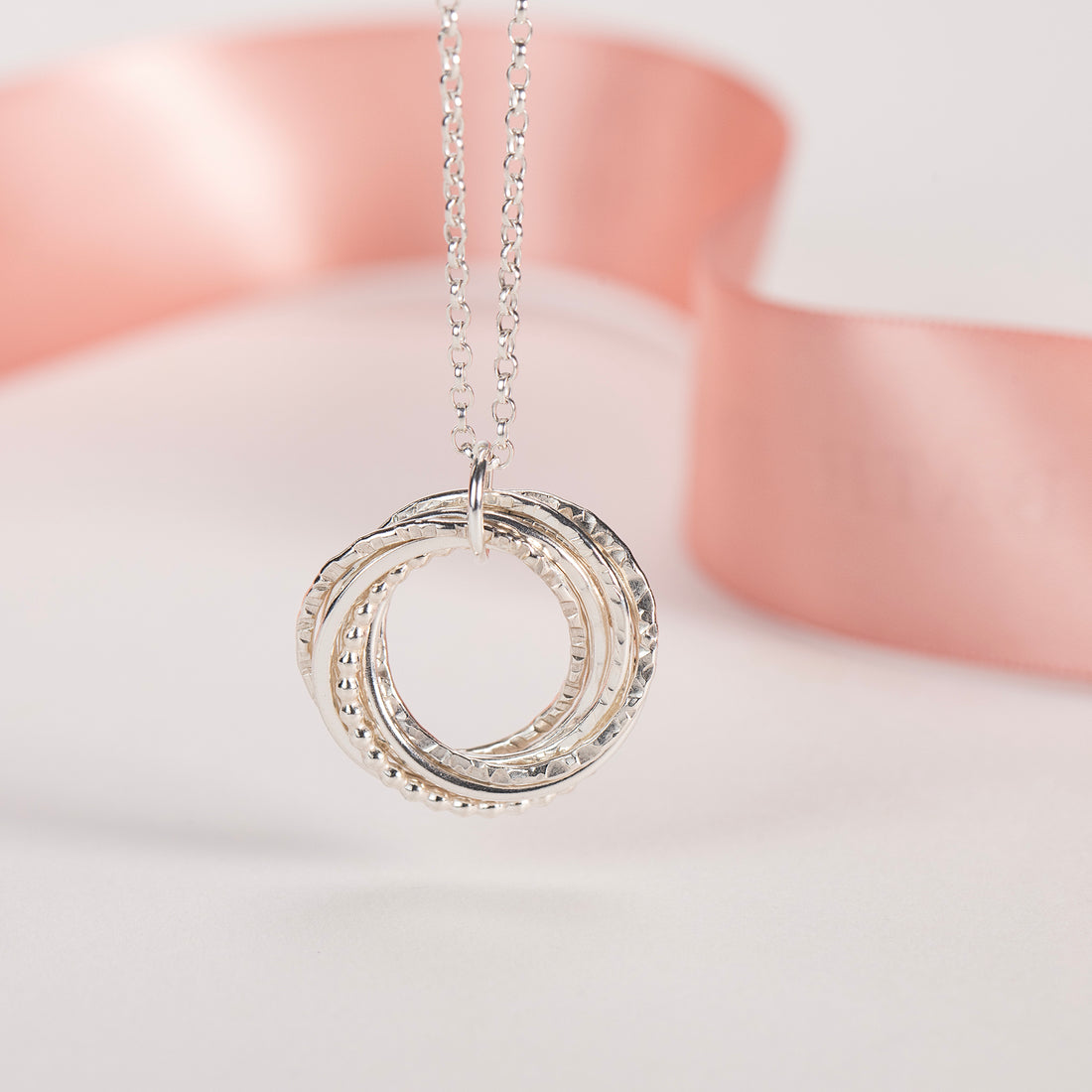 80th Birthday Necklace - The Original 8 Links for 8 Decades - Silver ...