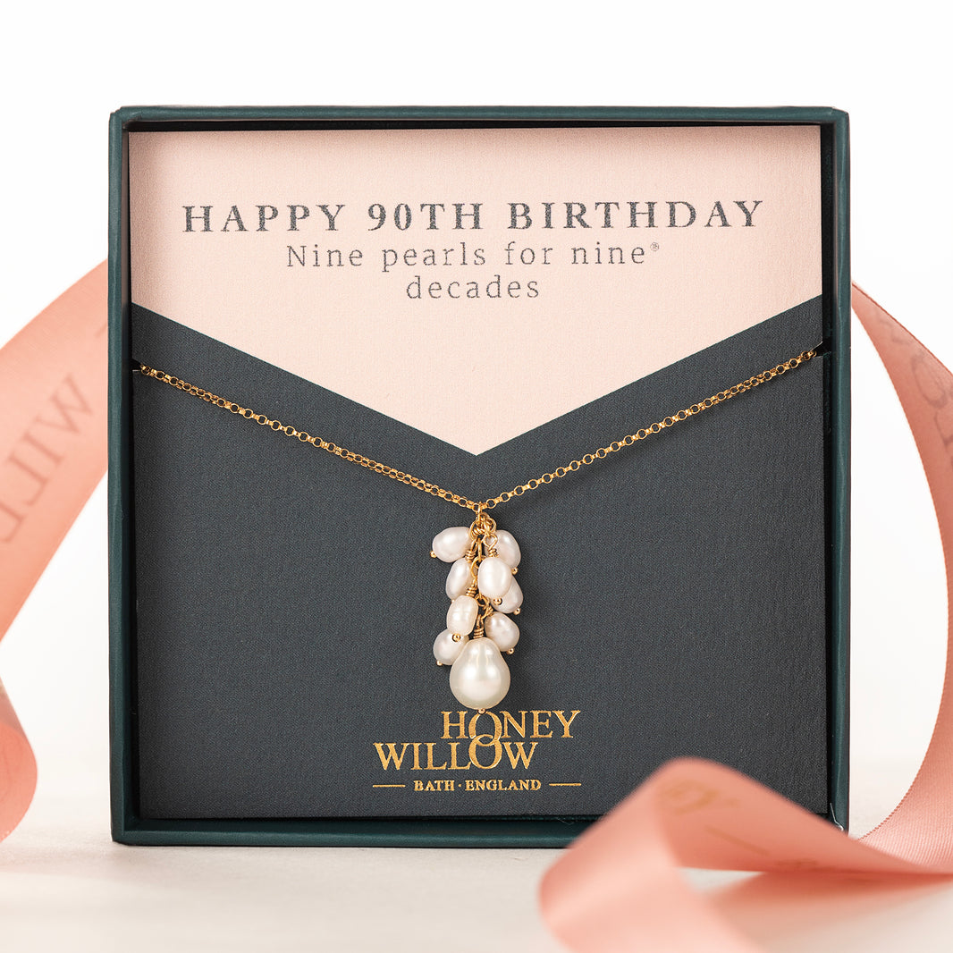 90th Birthday Jewellery – Honey Willow - handmade jewellery