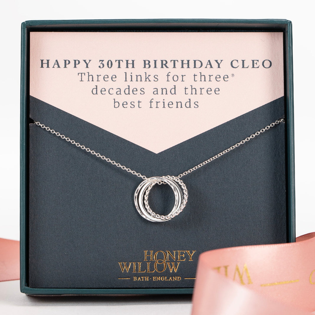 30th Birthday Jewellery – Honey Willow - handmade jewellery