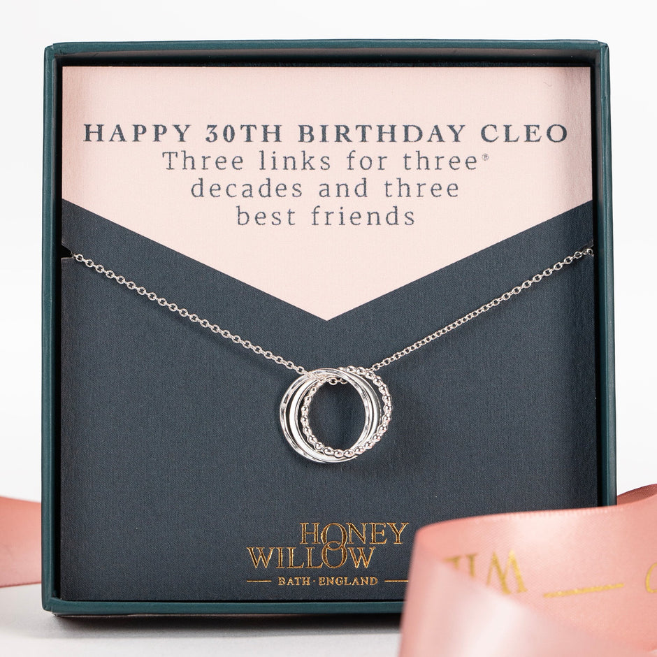 30th Birthday Jewellery – Honey Willow - handmade jewellery