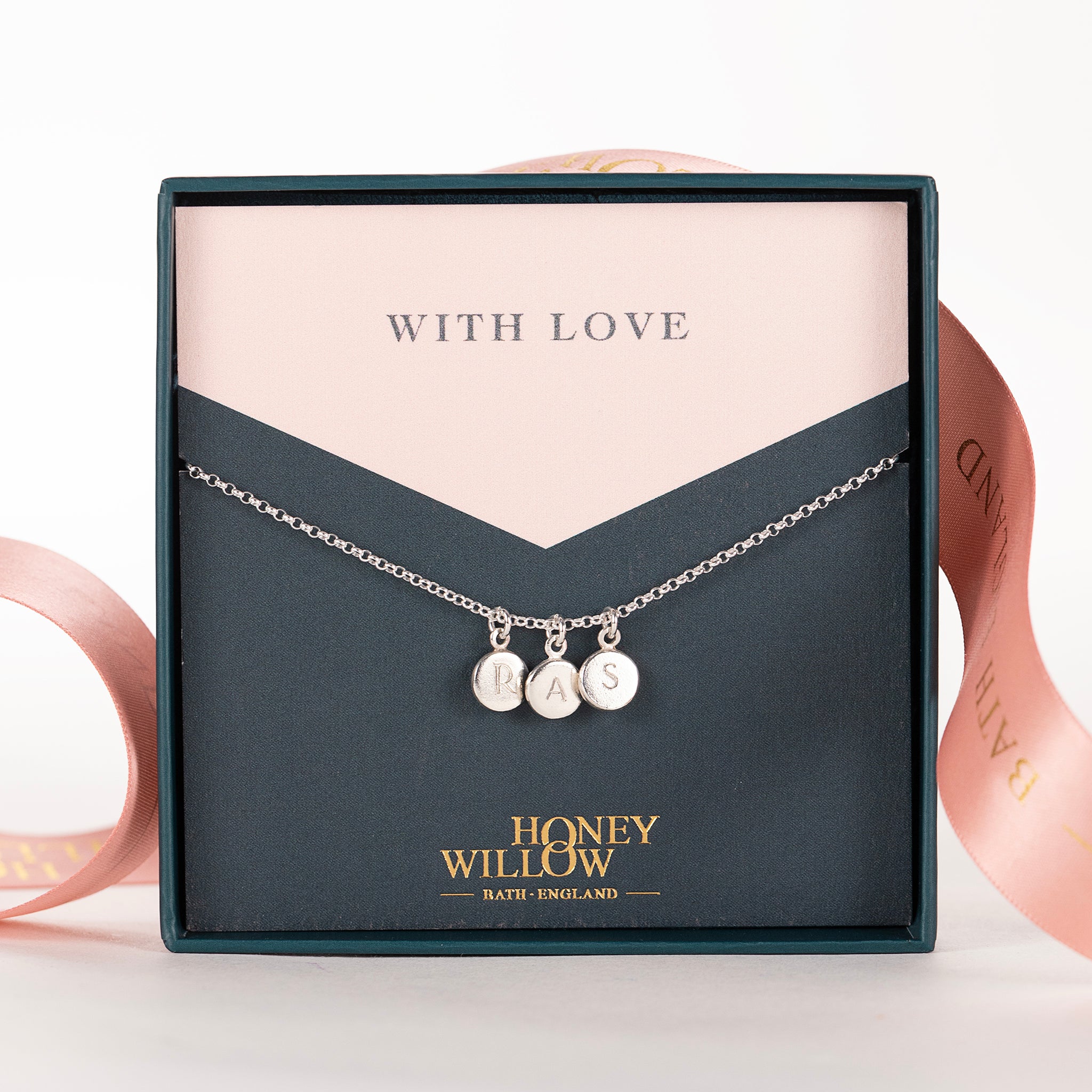 Personalised Family Initials Necklace – Honey Willow - handmade jewellery