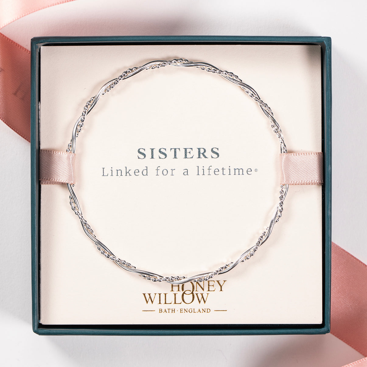 Sisters Bracelet - Entwined Bangle - Linked for a Lifetime - Silver ...