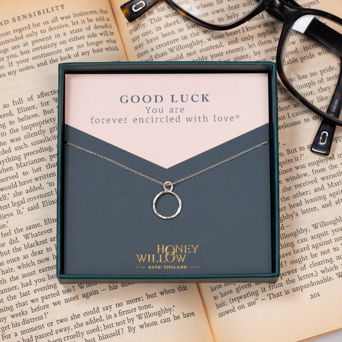 Good Luck Gift - Infinity Necklace - Silver – Honey Willow - handmade ...