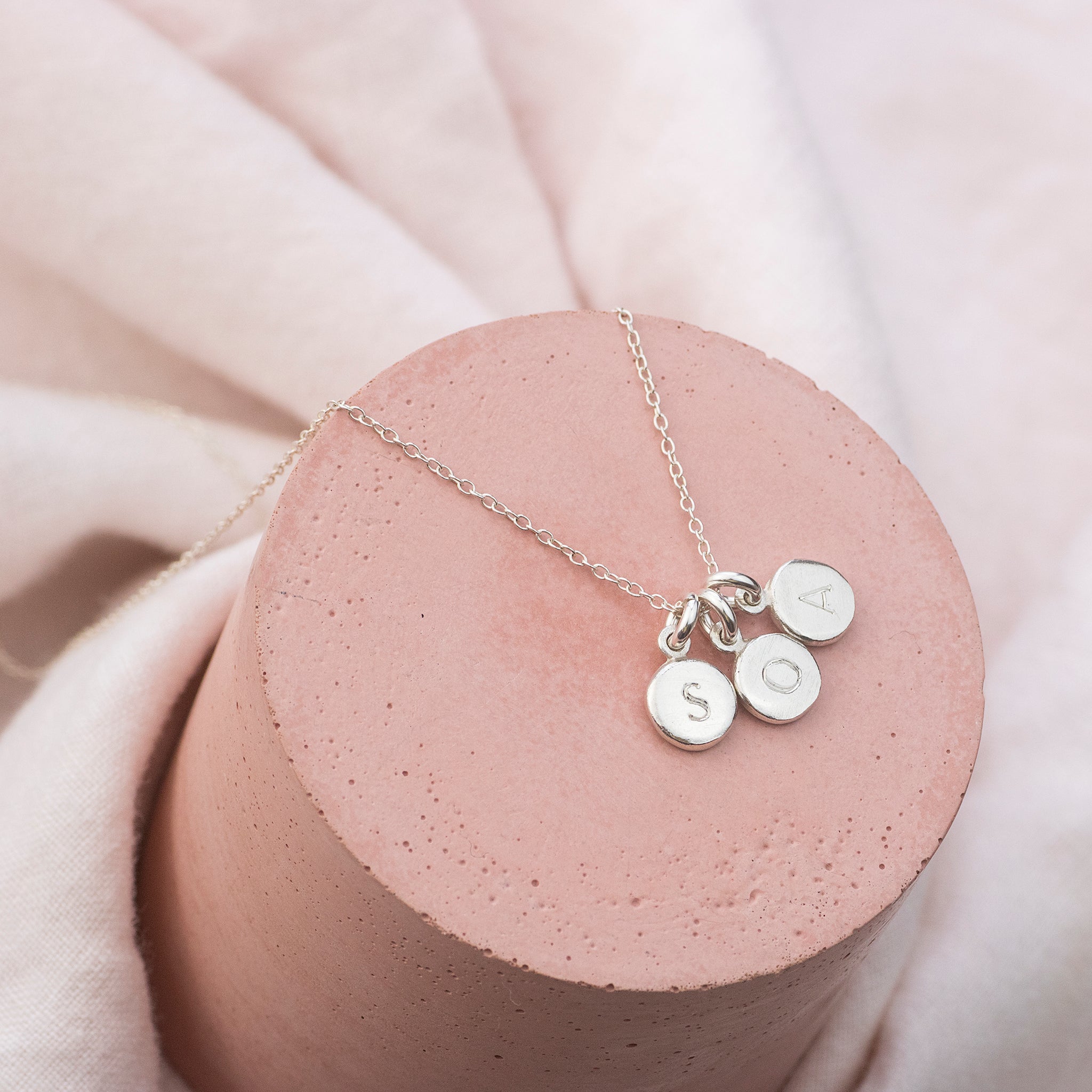 Personalised Family Initials Necklace – Honey Willow - handmade jewellery